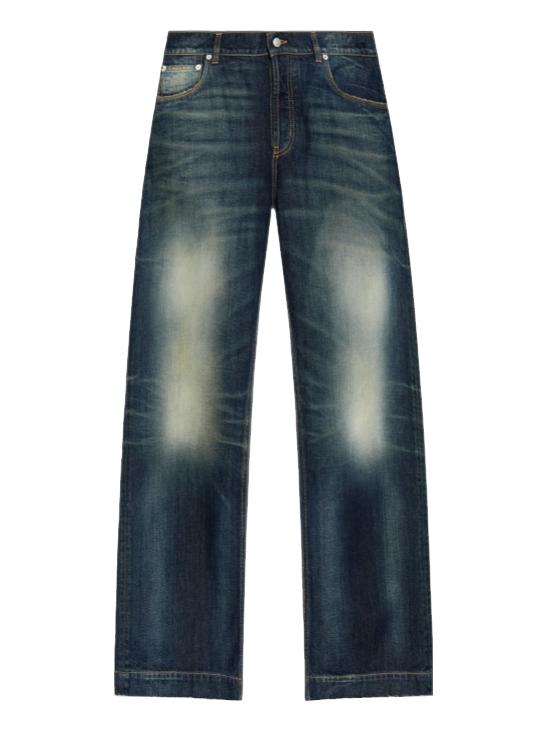 ALEXANDER MCQUEEN Alexander McQueen Vintage Effect Straight-Leg Jeans
